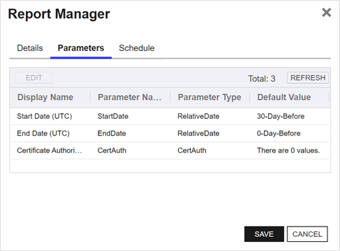 Report Manager Operations