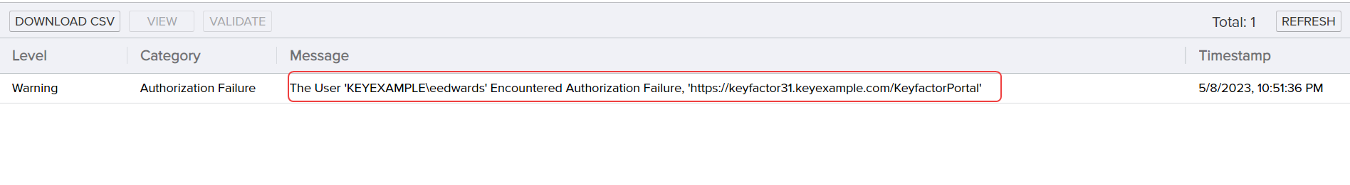 Audit Logging Specifics