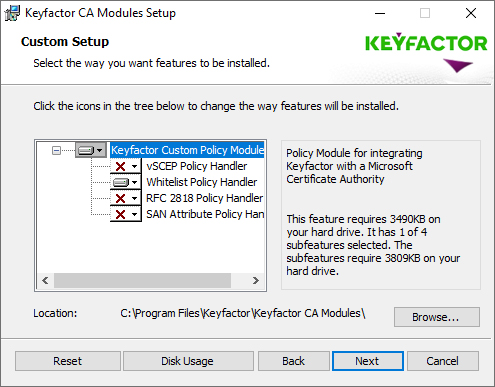 Install the Keyfactor Whitelist Policy Handler