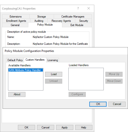 Install The Keyfactor Command San Attribute Policy Handler 