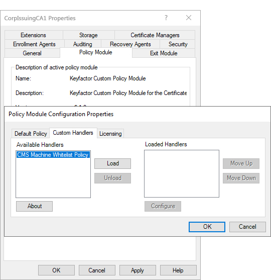 Install The Keyfactor Command Whitelist Policy Handler