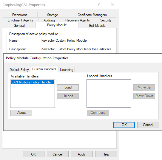 Install the Keyfactor SAN Attribute Policy Handler
