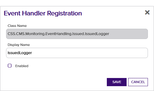 Custom Event Handler Operations