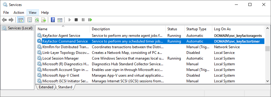 Enable and Start the Keyfactor Command Service