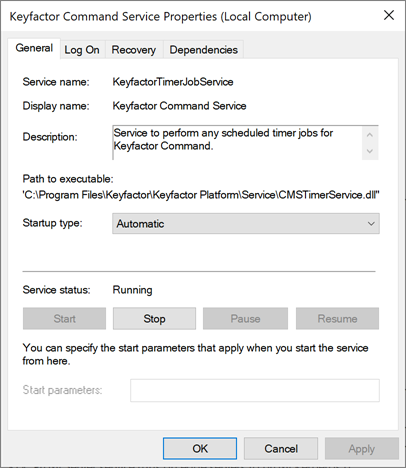 Keyfactor Command Service Executable