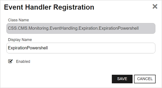 Custom Event Handler Operations